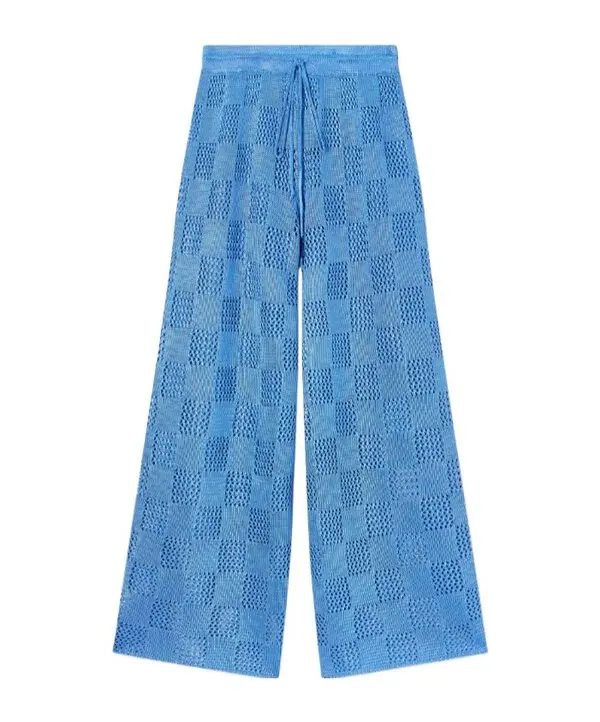 Calle Del Mar Knitted Wide-leg Pants
