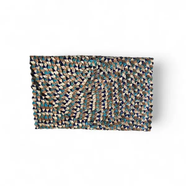 OHSUN Kenzie Straw Clutch Oasis