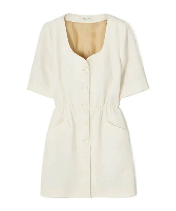 Giuliva Heritage The Vanessa Wool Bouclé-tweed Mini Dress