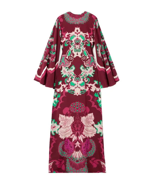 Johanna Ortiz Camino Real Printed Silk-crepe Maxi Dress - No