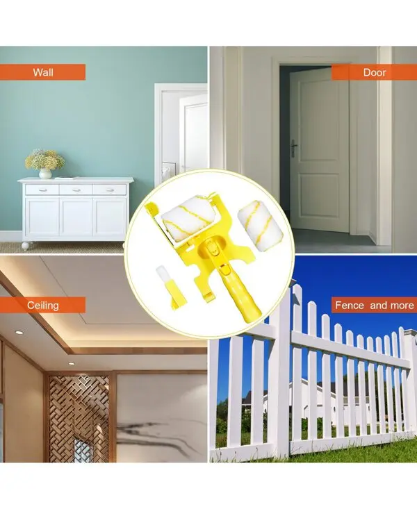 XDOVET Roller Brush Kit Handheld Tool Wall Ceiling Paint