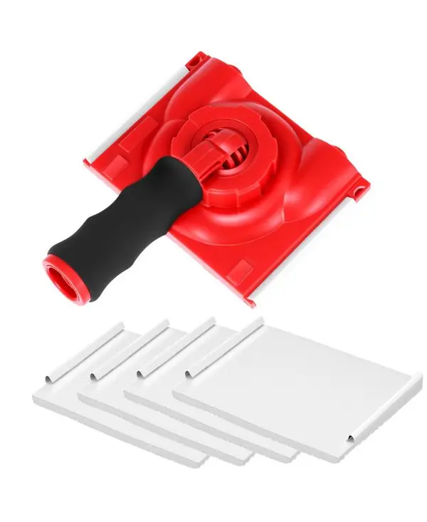 XDOVET T Edge Trimmer Corner Walls Ceilings Tool 4 Pads - Red