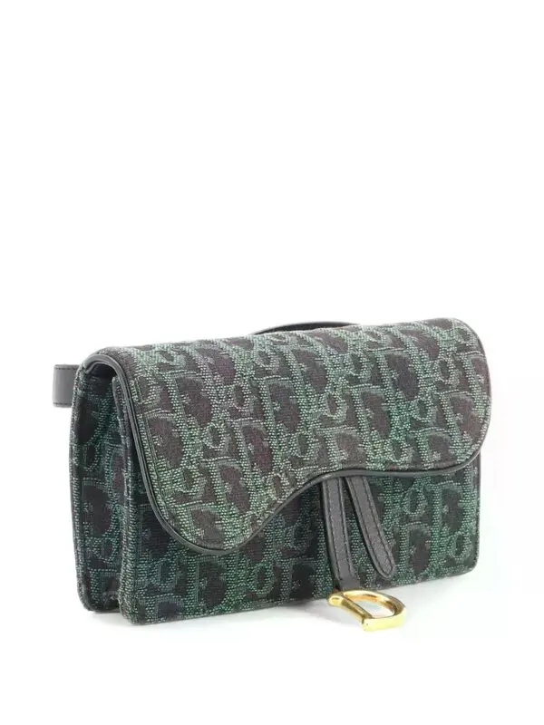 Dior Saddle Rectangular Oblique Canvas Belt Bag