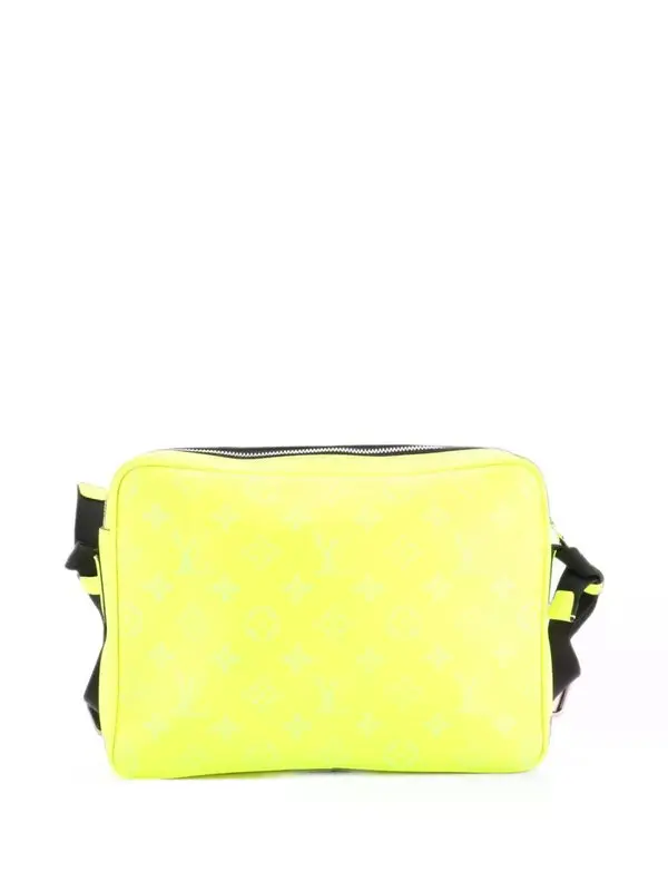 LOUIS VUITTON Outdoor Messenger Bag Monogram Taigarama Crossbody Bag - Yellow