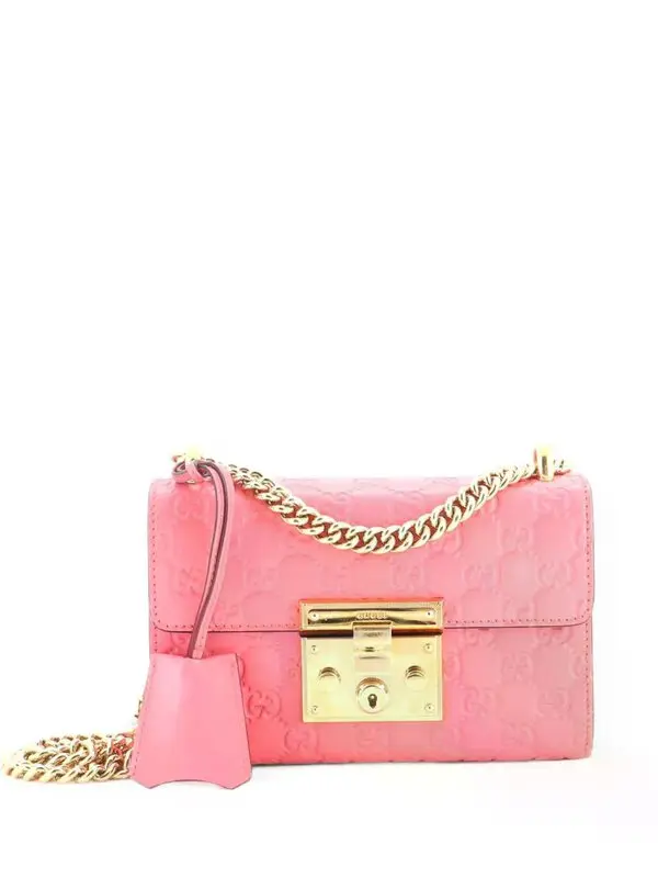 Gucci Padlock Shoulder Bag Guccissima Leather Small Crossbody Bag