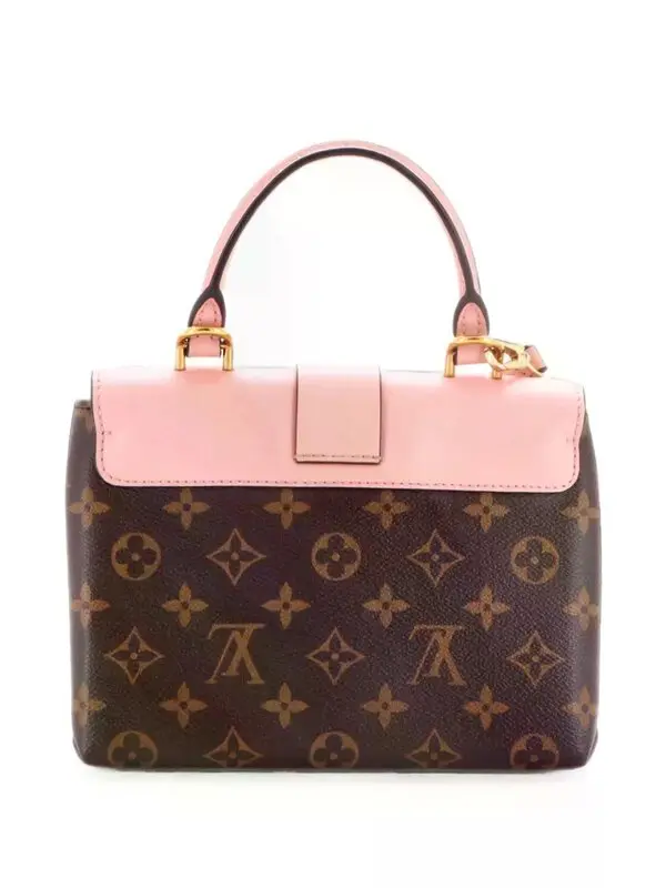 LOUIS VUITTON Locky Handbag Monogram Canvas With Leather Bb Satchel - Pink