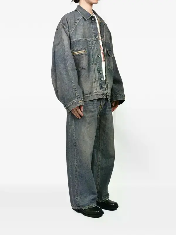 DAIRIKU Wide-leg Denim Jeans