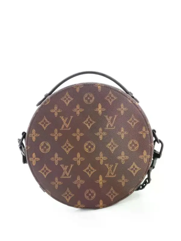 LOUIS VUITTON Wheel Box Bag No.7 Trunk L'oeil Vintage Monogram Canvas Crossbody Bag - Brown