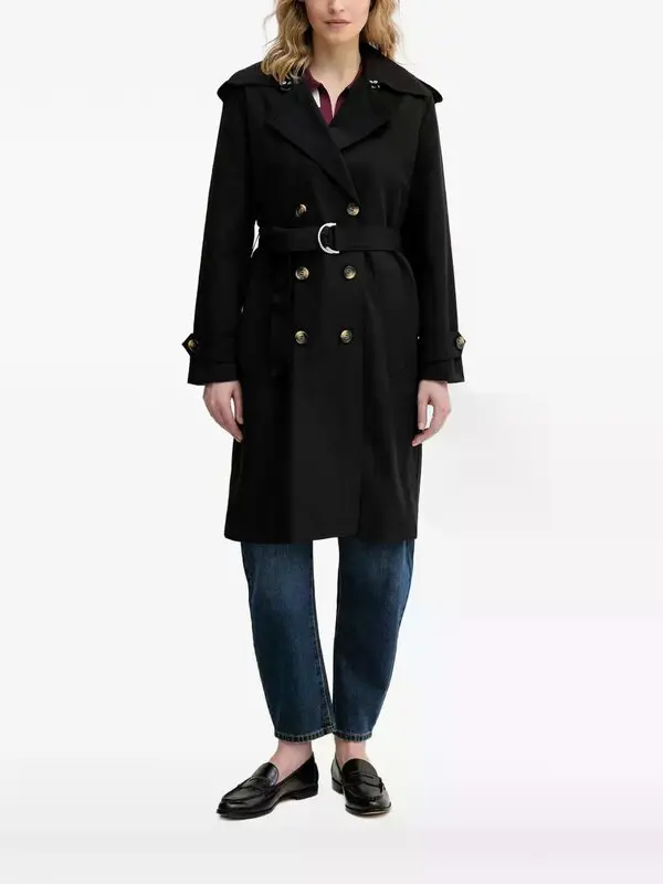 Sisley Double-breasted Belted Trench Coat