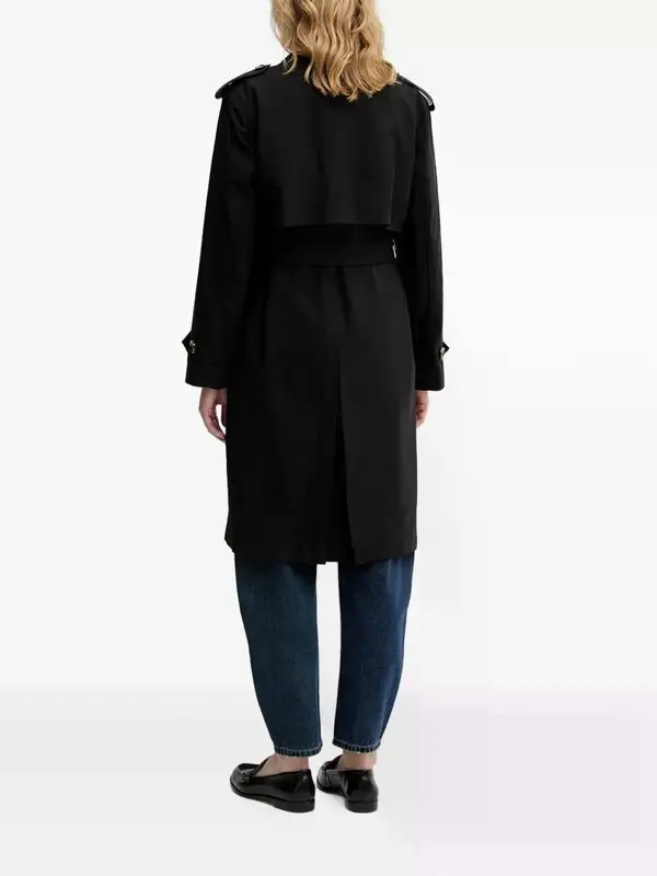 Sisley Double-breasted Belted Trench Coat