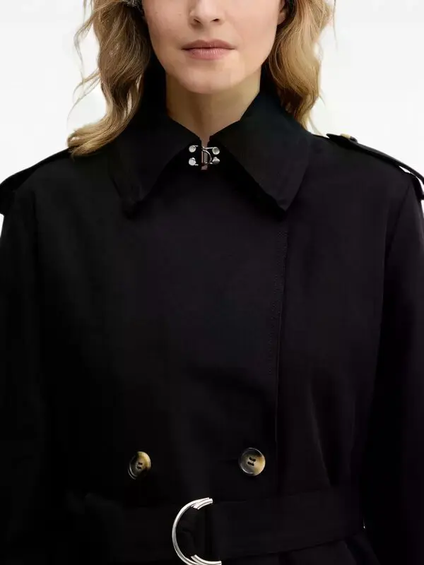 Sisley Double-breasted Belted Trench Coat