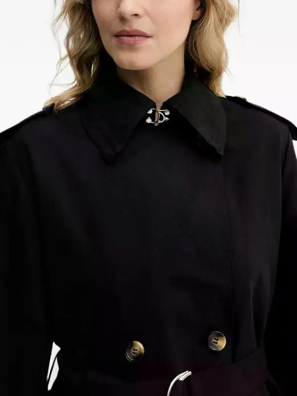 Sisley Double-breasted Belted Trench Coat