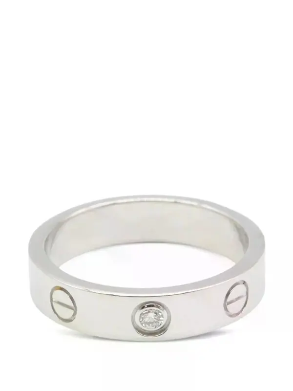 Cartier Love Diamond Ring - Silver