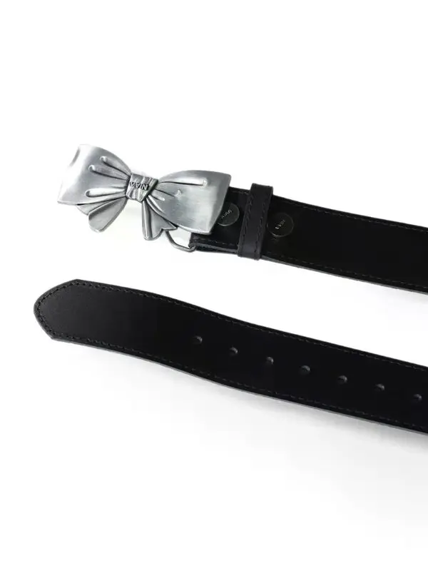 VAIN Bow-buckle Leather Belt