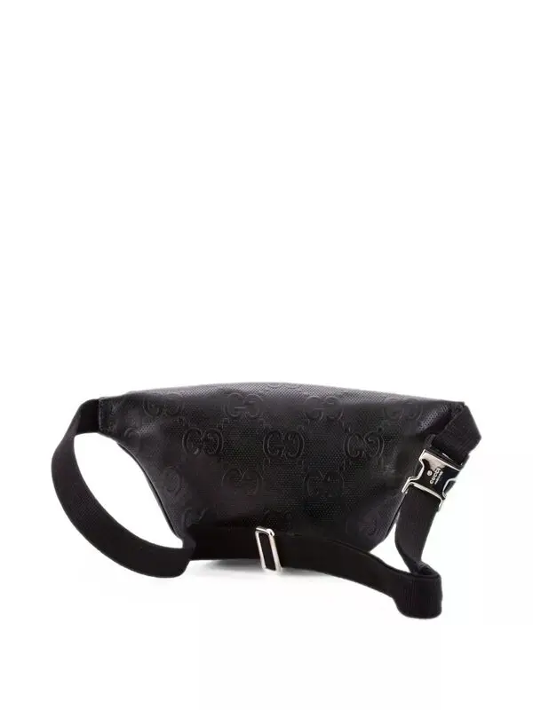 Gucci Gg Embossed Perforated Leather Small Belt Bag