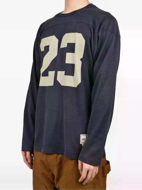 DEAR BORO Aged-effect Hockey-style T-shirt