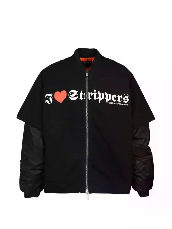 N.HOOLYWOOD Layered-design Bomber Jacket