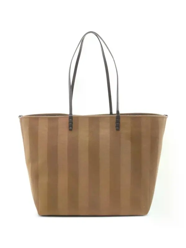 Fendi Large Roll Reversible Tote Bag - Brown