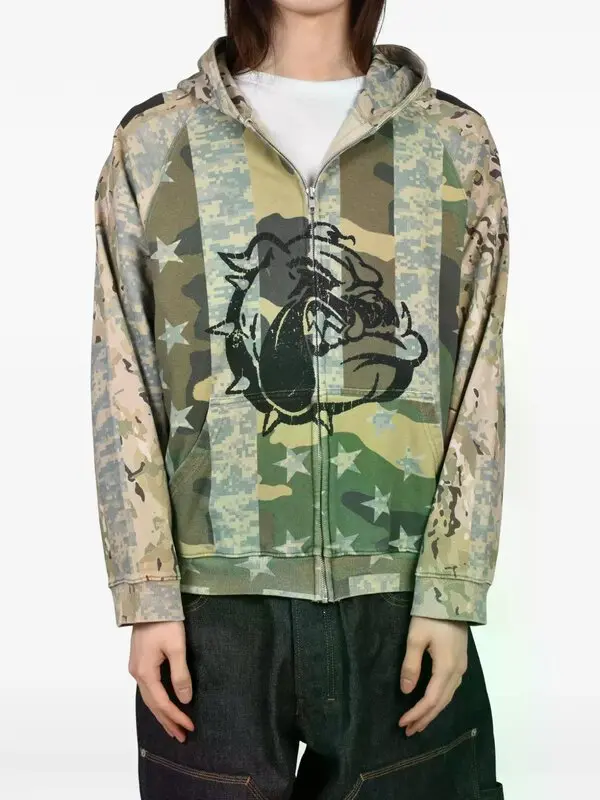 DIARY 1999 Distressed Graphic-print Hoodie
