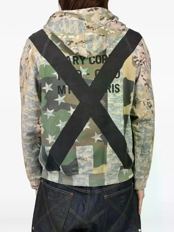 DIARY 1999 Distressed Graphic-print Hoodie