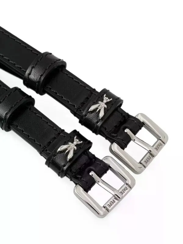 Patrizia Pepe Fly Plaque Double-strap Belt