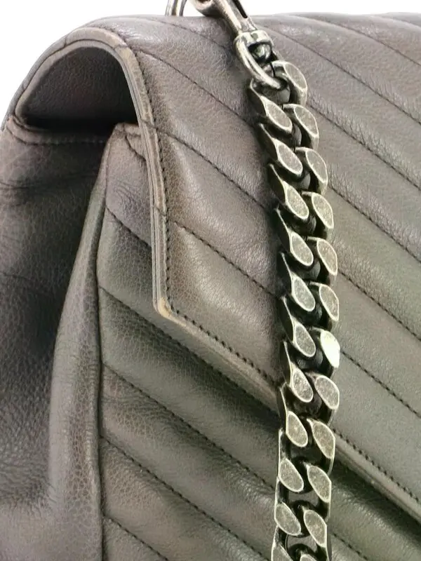 Saint Laurent Classic Monogram College Bag Matelasse Chevron Leather Medium Crossbody Bag