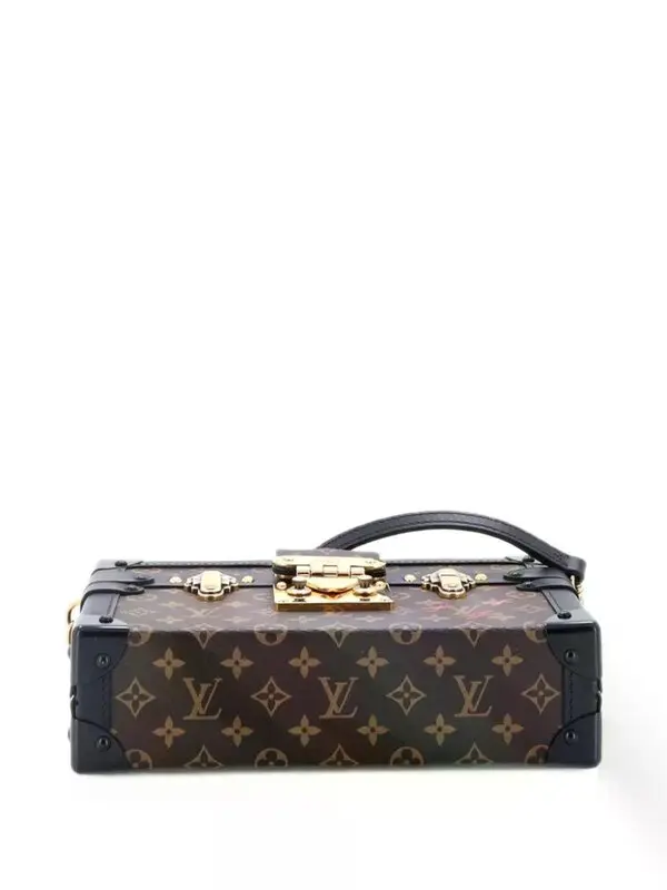 LOUIS VUITTON Petite Malle Handbag Monogram Canvas Shoulder Bag