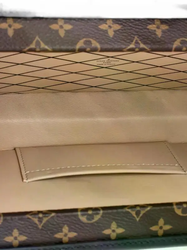 LOUIS VUITTON Petite Malle Handbag Monogram Canvas Shoulder Bag
