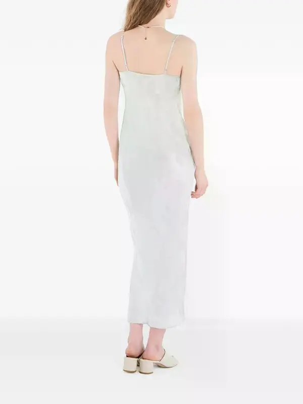 Calvin Klein Jacquard-pattern Cowl-neck Midi Dress