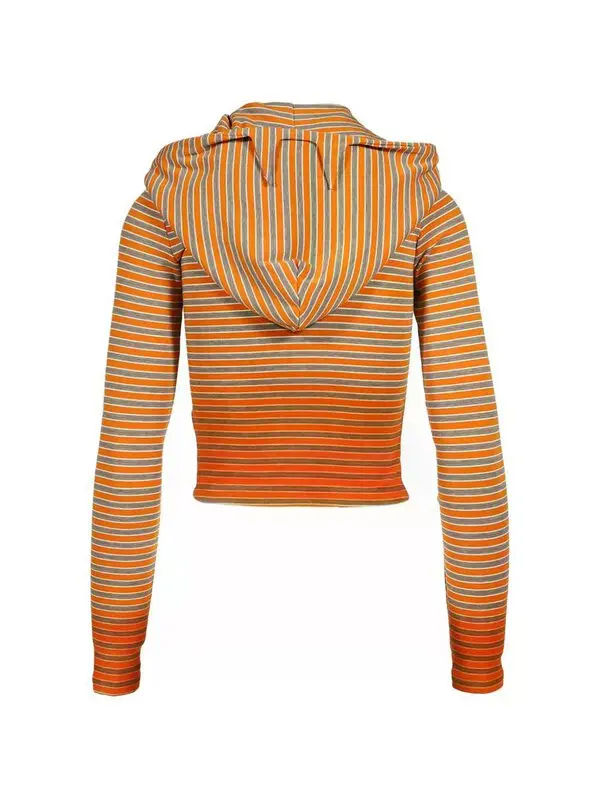 ANOMALIES DEPARTMENT Gradient Striped Zip-up Hoodie