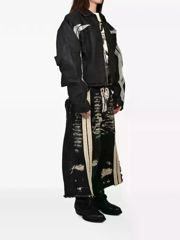 RRR123 Trappist Striped Trucker Jacket