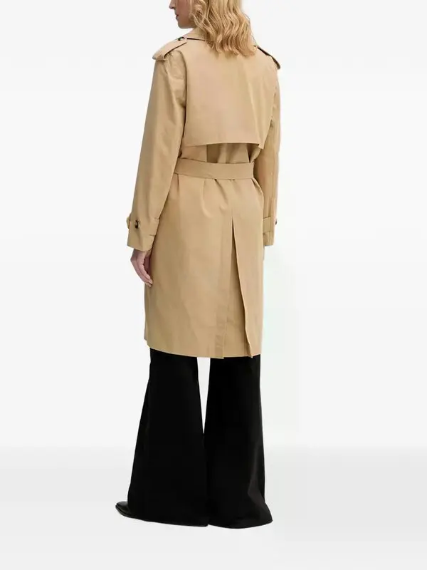 Sisley Double-breasted Belted Trench Coat