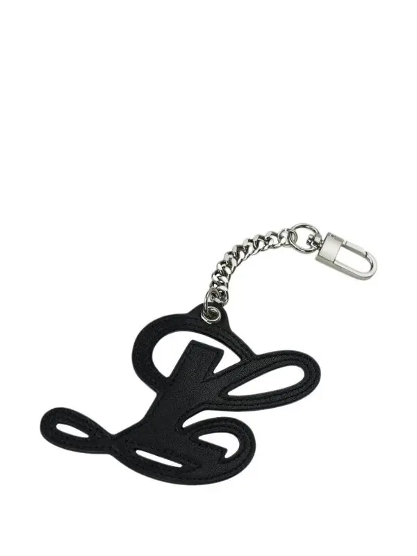 LUAR Logo-motif Leather Charm - Black