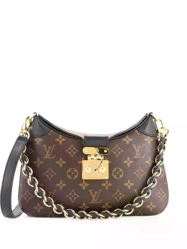 LOUIS VUITTON Twinny Handbag Monogram Canvas And Reverse Monogram Canvas With Leather Shoulder Bag - Brown