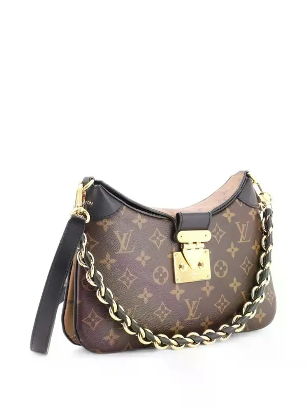 LOUIS VUITTON Twinny Handbag Monogram Canvas And Reverse Monogram Canvas With Leather Shoulder Bag