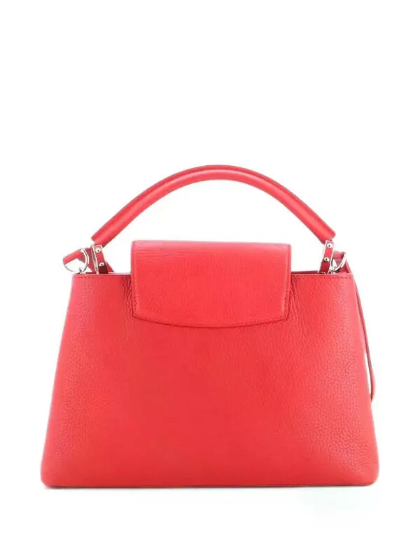 LOUIS VUITTON Capucines Bag Leather Pm Satchel