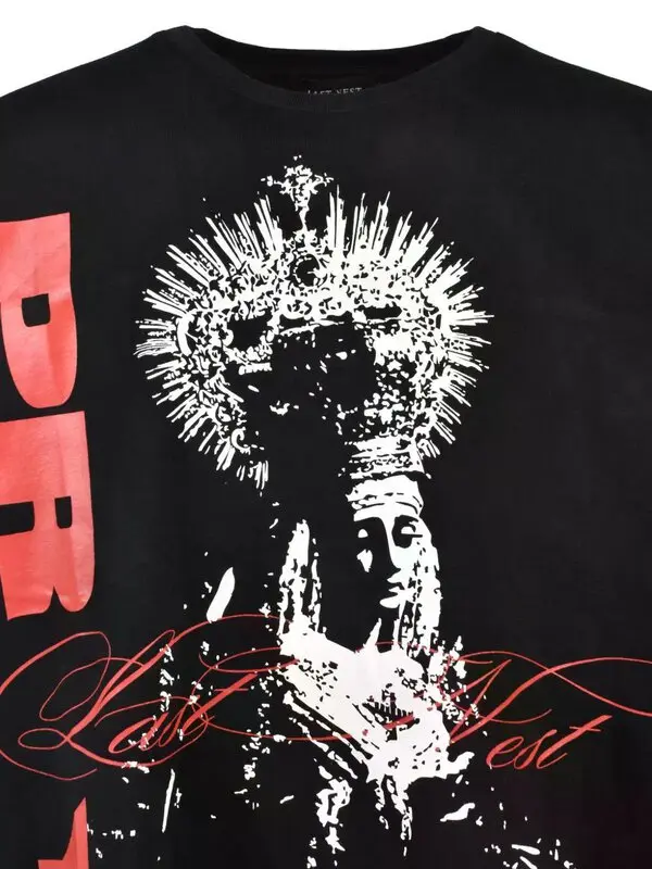 LAST NEST Pray Maria Graphic-print T-shirt
