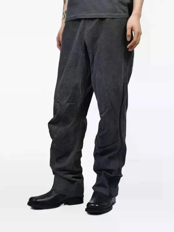 NO BISHOP NO KING Arc Waxed Cotton Trousers