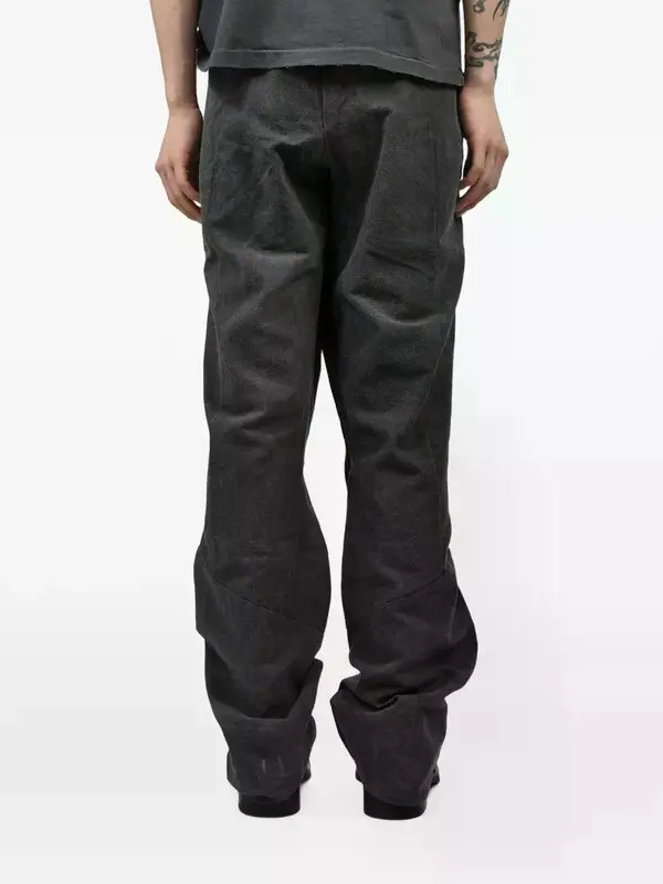 NO BISHOP NO KING Arc Waxed Cotton Trousers