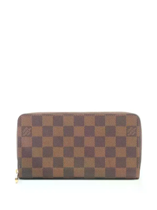 LOUIS VUITTON 2019 Damier Ebene Zippy Wallet - Brown
