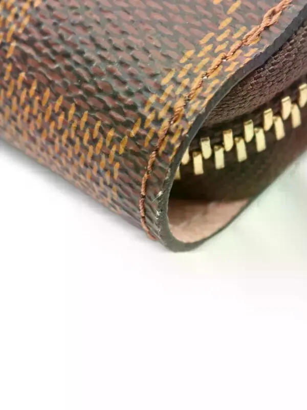 LOUIS VUITTON 2019 Damier Ebene Zippy Wallet - Brown