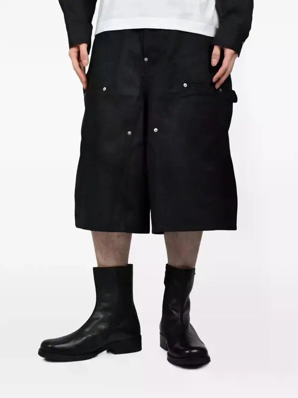 RIVET & HIDE Stud-detail Baggy Shorts