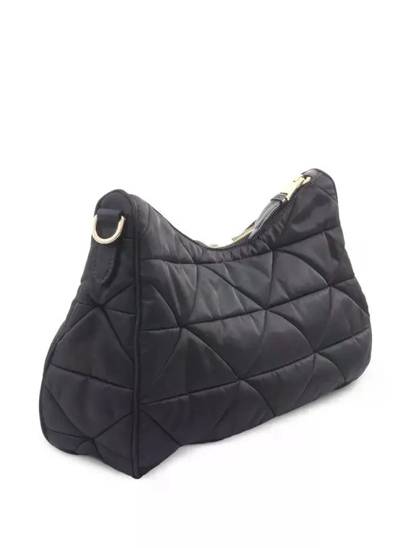Prada Re-nylon Tessuto Quilted Shoulder Bag - Black