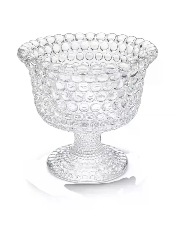 CU I SEEYOU Hobnail-textured Pedestal Bowl