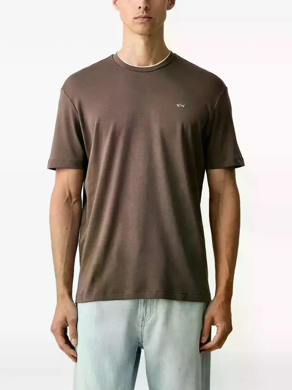 Paul & Shark Logo-plaque Layered-neck T-shirt