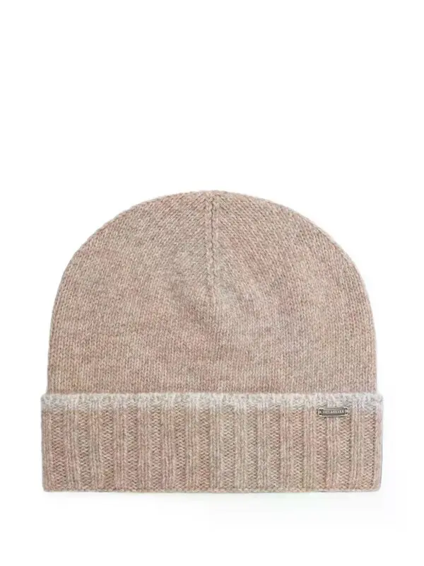 Paul & Shark Ribbed-knit Beanie Hat - Neutrals