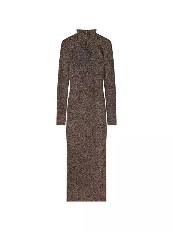 Patrizia Pepe Open-back Long-sleeve Midi Dress