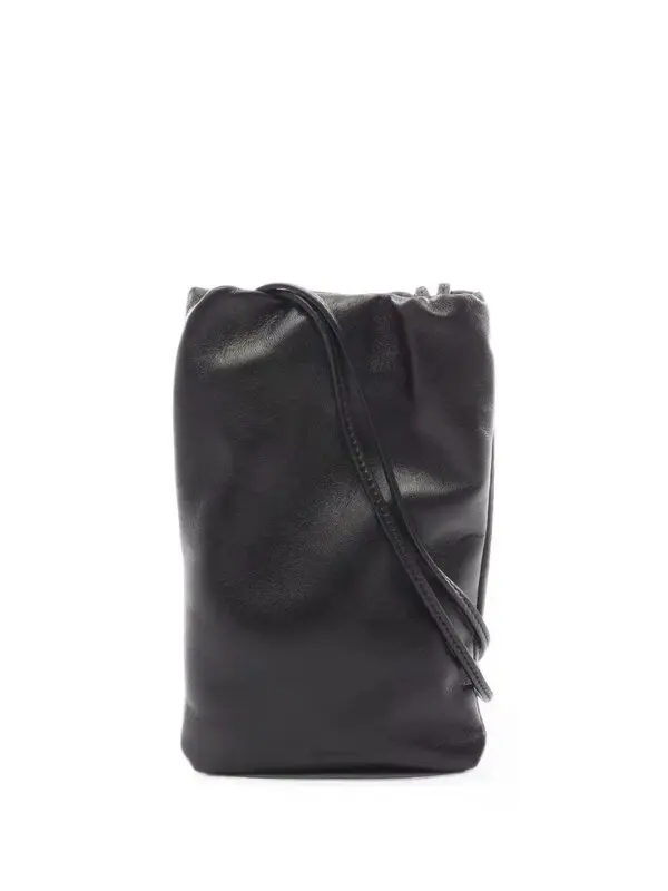 THE ROW 2020s Bourse Leather Shoulder Bag