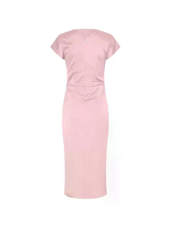 ROTATE BY BIRGER CHRISTENSEN Ruched Cap-sleeve Midi Dress