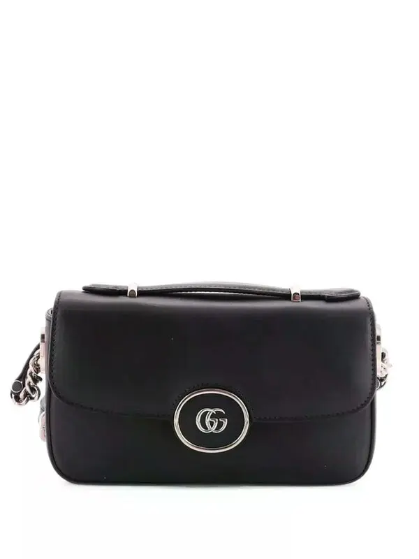 Gucci Petite Gg Flap Leather Mini Shoulder Bag